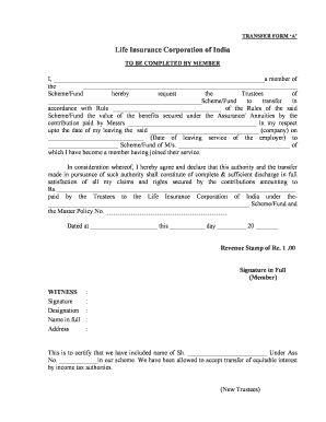 Fillable Online Superannuation Transfer Form Fax Email Print - pdfFiller