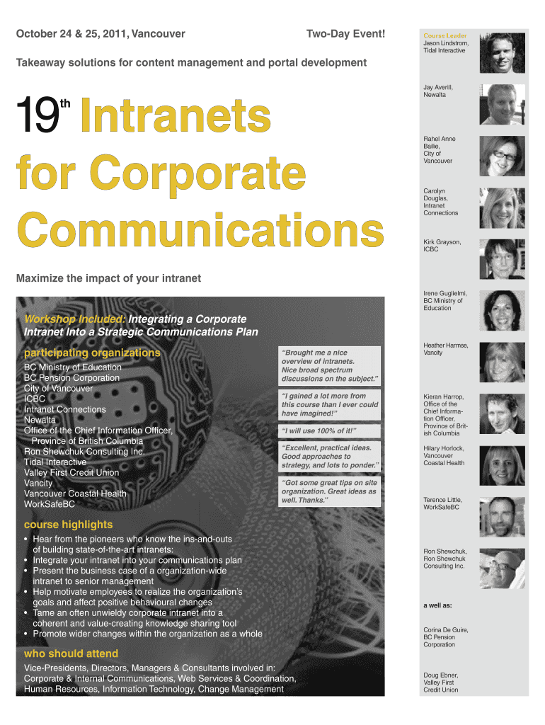 Fillable Online Intranets for Corporate Communications - Federated ...