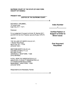 Fillable Online planet-in-peril Article 78 Petition - Planet in Peril ...