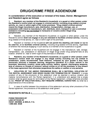 Fillable Online View Sample Lease Addendums and Rental Property Rules Fax Email Print - pdfFiller
