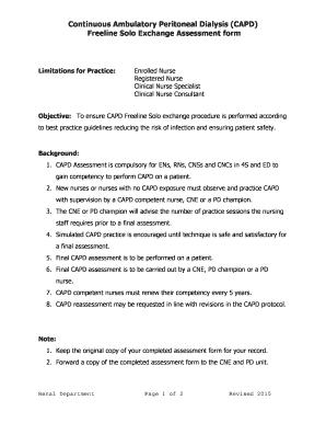 Fillable Online stgrenal org Freeline Solo Exchange Assessment form ...