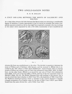 Fillable Online TWO ANGLO-SAXON NOTES Fax Email Print - pdfFiller