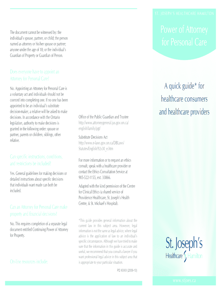 Fillable Online JOSEPH'S HEALTHCARE HAMILTON Fax Email Print - pdfFiller