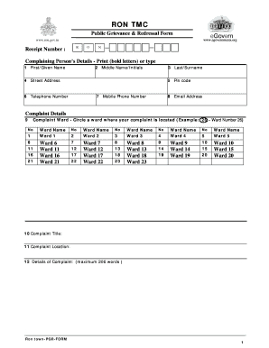 Fillable Online ronatown mrc gov ron tmc form Fax Email Print - pdfFiller