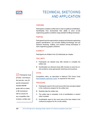 Fillable Online TECHNICAL SKETCHING Fax Email Print - pdfFiller