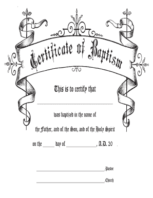Fillable Online Revised adult baptism revised adult baptism Fax Email ...
