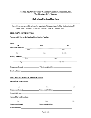 Fillable Online dcfamualumni 2015-FAMU DC NAA-scholarship-application ...
