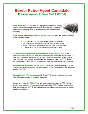 Fillable Online Pre-employment Fitness Test 2 (PFT-2) Fax Email Print ...