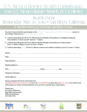 Fillable Online borderhealth U.S.-M xico Border Health Commission ...