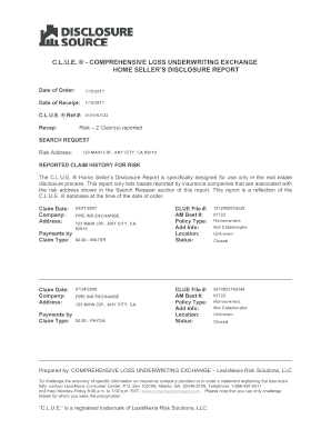 Clue Report - Fill Online, Printable, Fillable, Blank | pdfFiller