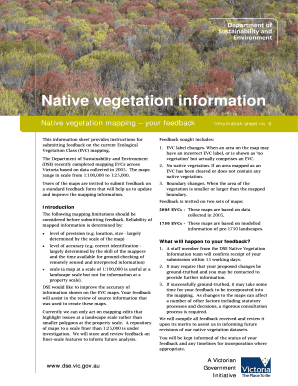 Fillable Online Native vegetation information Fax Email Print - pdfFiller