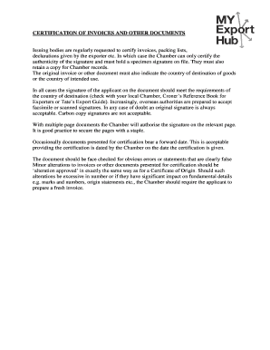 Fillable Online CERTIFICATION OF INVOICES AND OTHER DOCUMENTS Fax Email ...