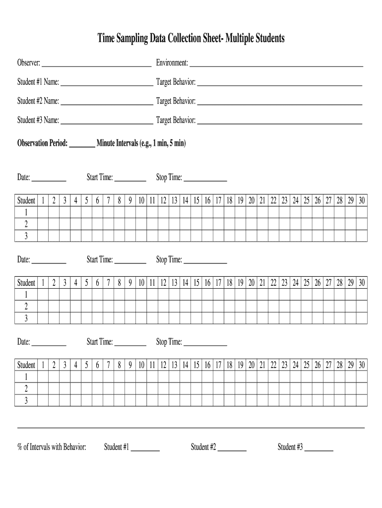 Printable Aba Data Sheets Printable Word Searches