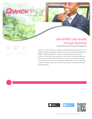 Fillable Online QwickPAY User Guide - Virtual Terminal Fax Email Print - pdfFiller