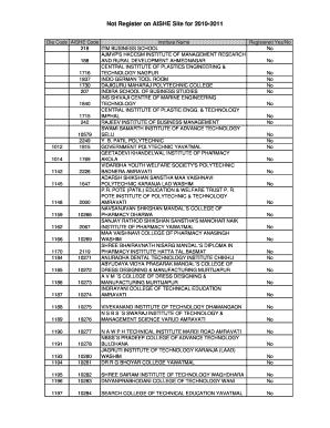 Fillable Online Dte Code AISHE Code Fax Email Print - pdfFiller