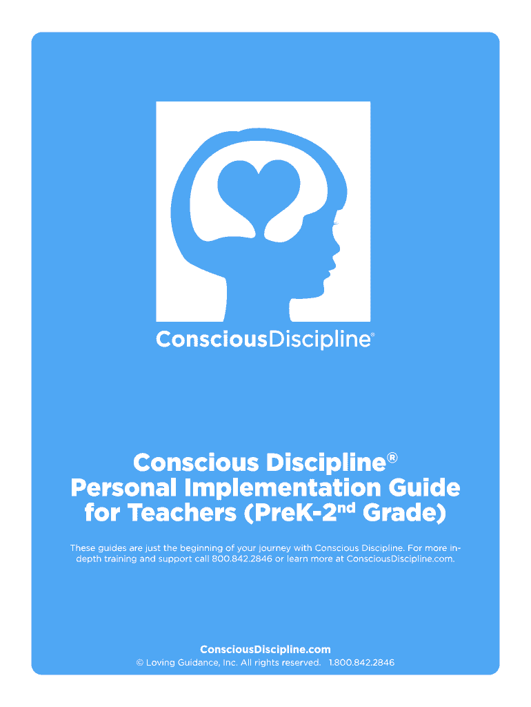 Fillable Online PreK-2nd Grade - Conscious Discipline Fax Email Print ...
