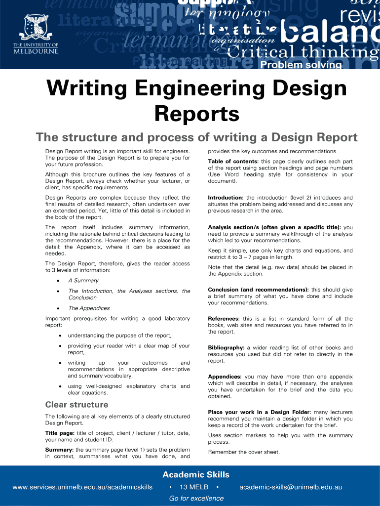 Fillable Online Writing Engineering Design Fax Email Print - pdfFiller
