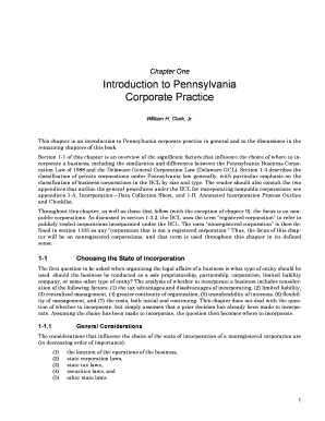 Fillable Online downloads pbi Introduction to Pennsylvania Corporate ...