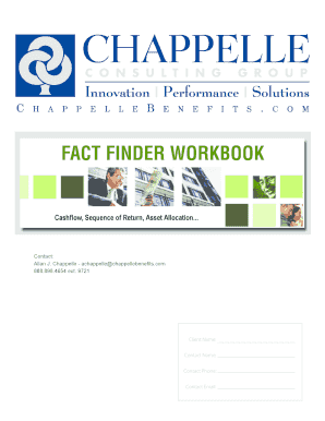 Fillable Online Fact Finder Workbook PDF Fax Email Print - pdfFiller