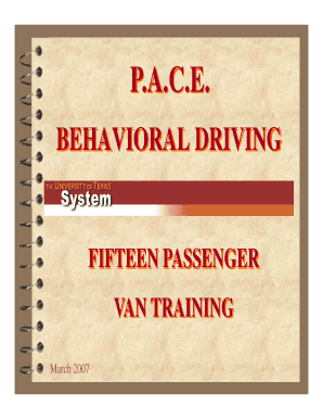 Fillable Online BEHAVIORAL DRIVING Fax Email Print - pdfFiller