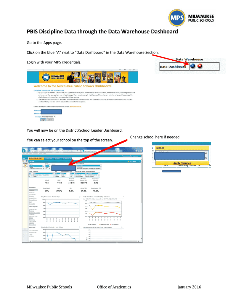 Fillable Online PBIS Discipline Data through the Data Warehouse ...