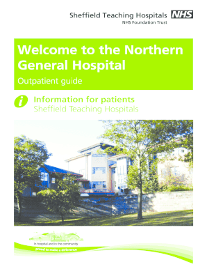 Fillable Online publicdocuments sth nhs The Northern General Hospital ...
