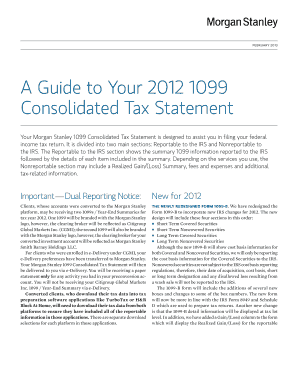 Morgan Stanley 1099 Consolidated Tax Statement 2020 - Fill Online ...