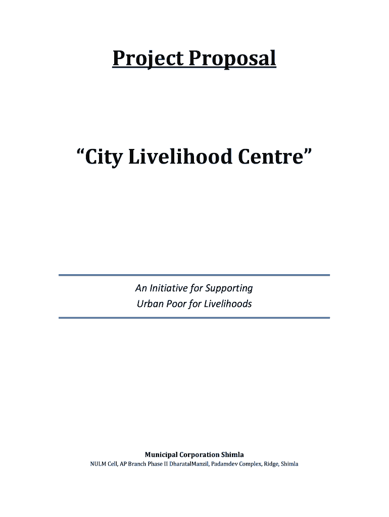 Fillable Online City Livelihood Centre Fax Email Print - pdfFiller