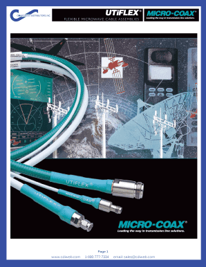 Fillable Online Flexible microwave cable assemblies - Component ...