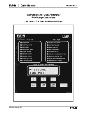 Eaton Fire Pump Controller Manual - Fill Online, Printable, Fillable ...