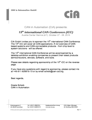 Fillable Online can-cia Sponsorship order form - CAN in Automation CiA ...