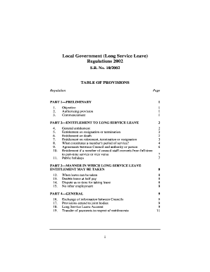 Fillable Online ocpc vic gov Local Government Long Service Leave ...