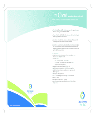 Fillable Online Pre Client Fax Email Print - pdfFiller