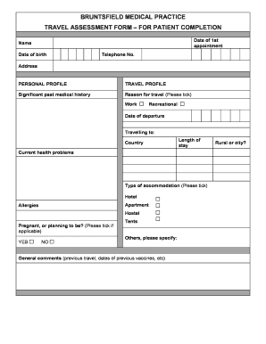 Fillable Online bruntsfieldmedicalpractice co BRUNTSFIELD MEDICAL ...