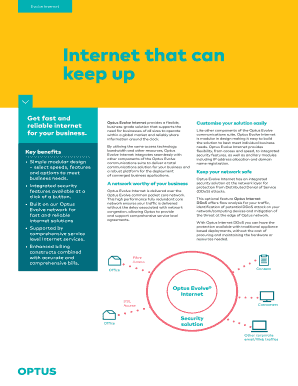 Fillable Online Optus Evolve Internet Fax Email Print - pdfFiller