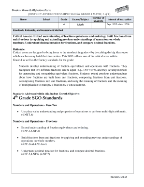 Fillable Online orange k12 nj (DISTRICTDEVELOPED SAMPLE SGO for GRADE 4 ...