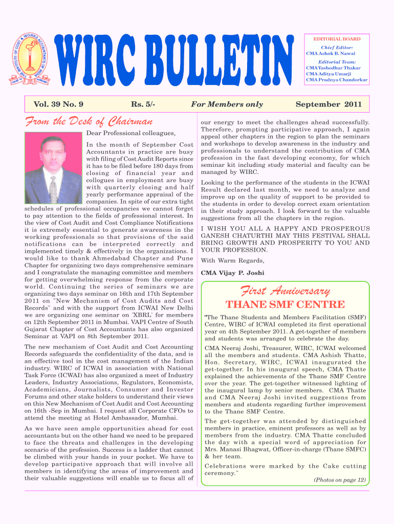 Icmai Wirc - Fill Online, Printable, Fillable, Blank | pdfFiller