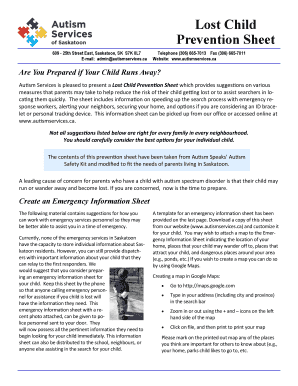 Fillable Online Lost Child Fax Email Print - pdfFiller