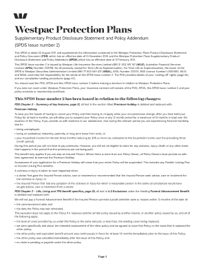 Fillable Online Westpac Protection Plans - riskinfo Fax Email Print ...