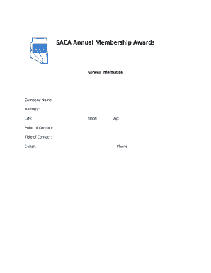Fillable Online saca-az SACA Membership Awards 10-14-15docx Fax Email ...
