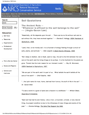 Fillable Online Soil Quotations NRCS Soils Fax Email Print - pdfFiller