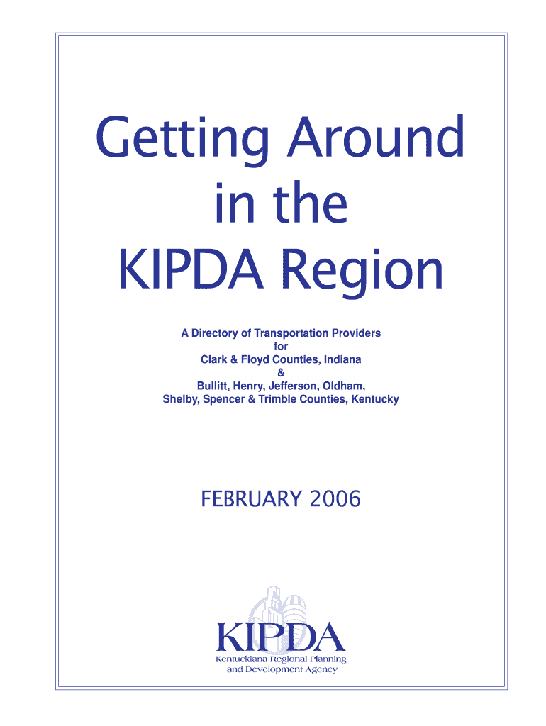 Fillable Online kipda Getting Around - Kipda Fax Email Print - pdfFiller