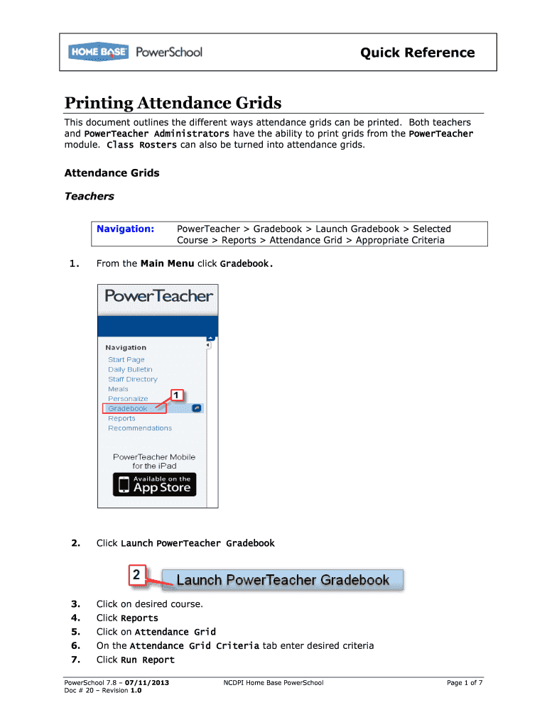 Fillable Online Printing Attendance Grids Fax Email Print - pdfFiller