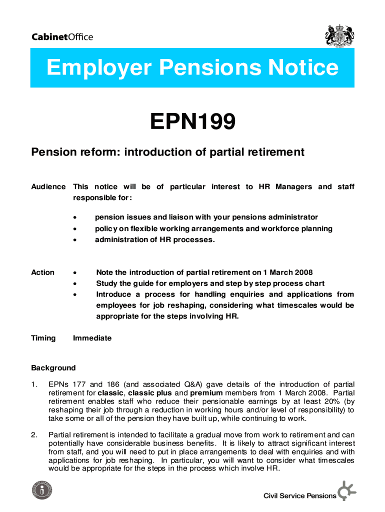 Fillable Online Employer Pensions Notice Fax Email Print - pdfFiller
