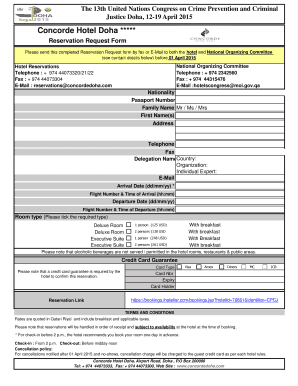 Fillable Online Concorde Hotel Doha - Moigovqa Fax Email Print - pdfFiller