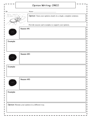 Fillable Online aries dyu edu Opinion Writing OREO - ariesdyuedutw ...