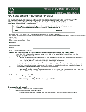 Fillable Online fsc fsctrademarkuseapplicationformpdf form.pdf Fax ...