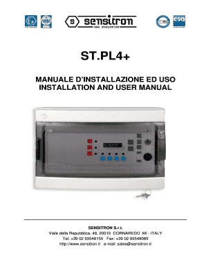 Sensitron Pl4 Manual - Fill Online, Printable, Fillable, Blank | pdfFiller