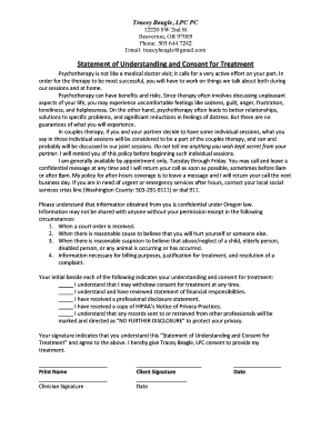Fillable Online Statement of Understanding and Consent for Fax Email ...