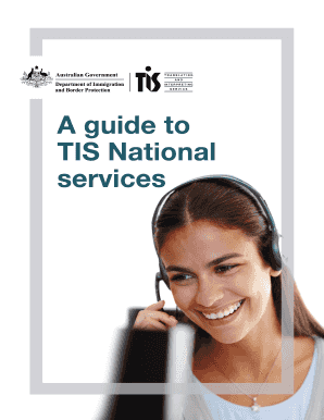 Fillable Online A guide to TIS National services 1 Fax Email Print ...